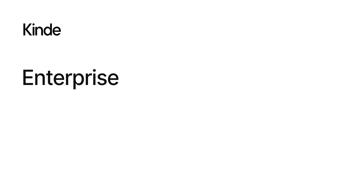 Kinde Enterprise