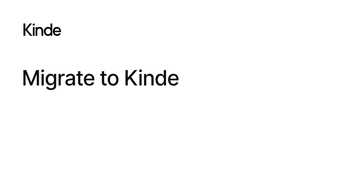 Kinde | Migrate to Kinde! 6 months free – plus full migration support